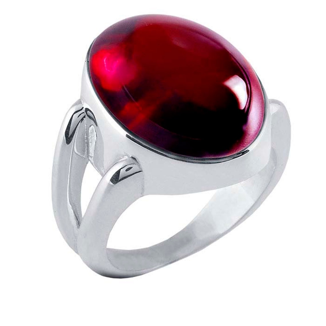 Sterling Silver Split Shank 14x10-18x13 Mm Oval Ring Mounting - Etsy