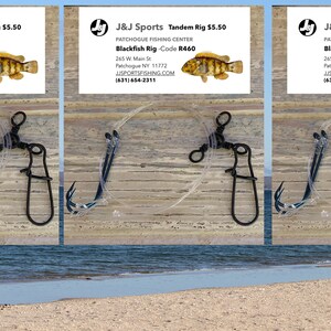 Blackfish Tandem Rig- Simple Two Hook Tandem Rig- Fishing Rigs ...