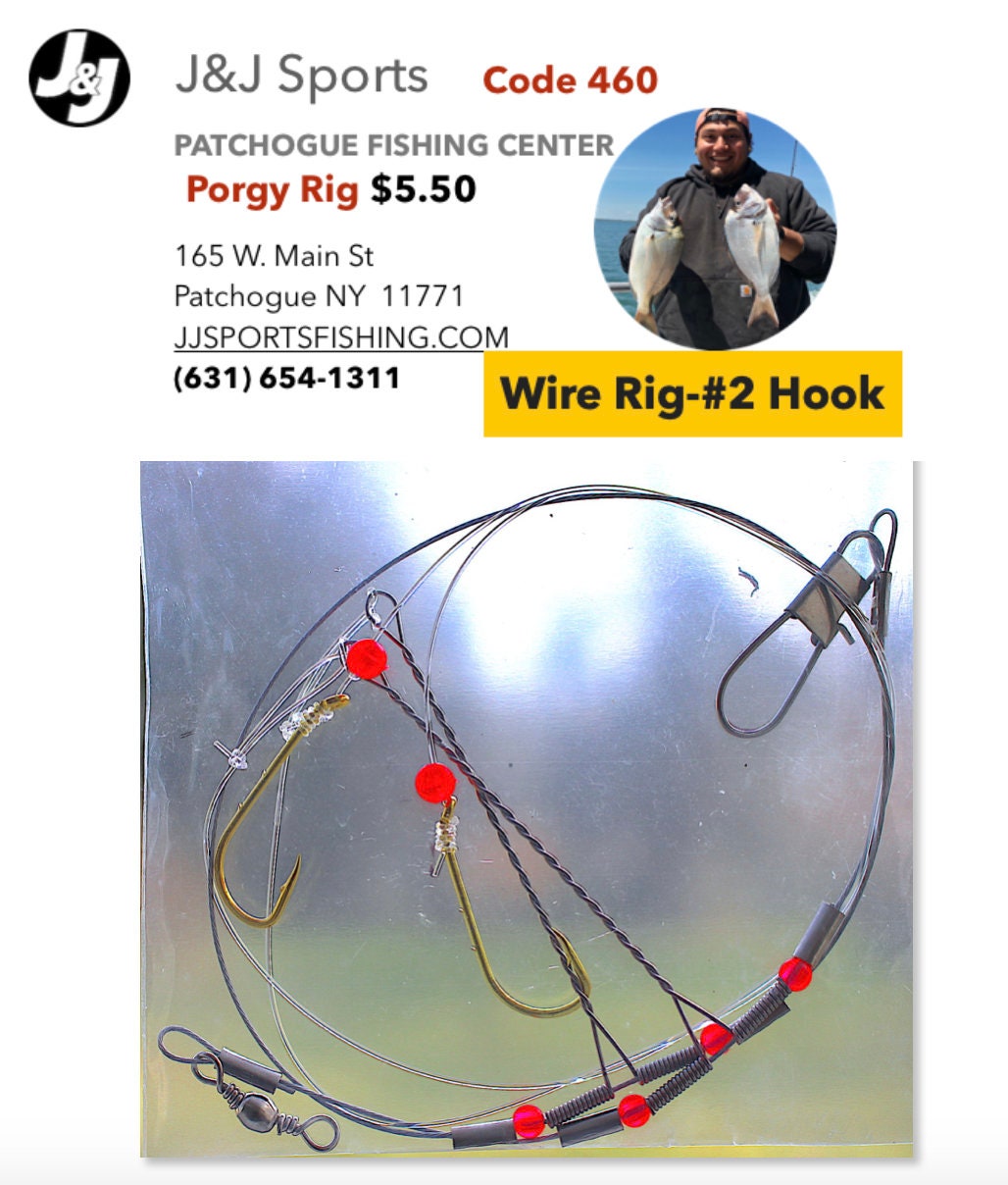 Porgy Rigs- Wired Bottom Fishing Rigs Saltwater-set of 3 - Etsy