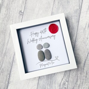 Ruby Wedding Anniversary, 40th Wedding Anniversary Gift, Personalised ...