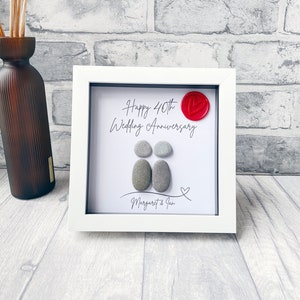 Ruby Wedding Anniversary, 40th Wedding Anniversary Gift, Personalised ...