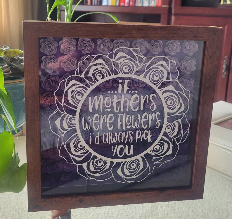 Paper Flower Shadow Box - Etsy