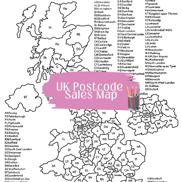 Small Business Map of Sales - Etsy UK