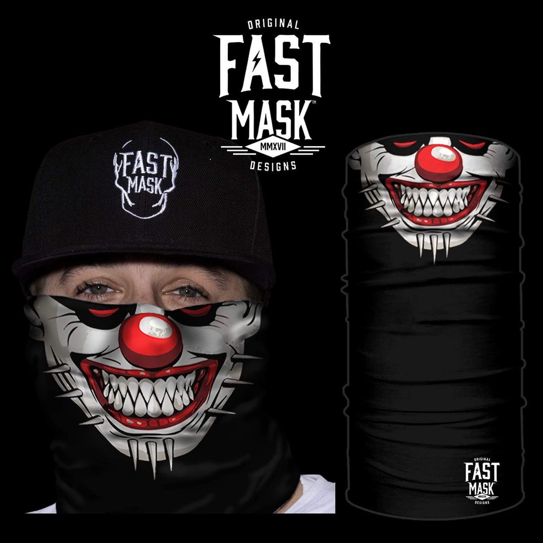 Pin Face Clown Fast Mask Neck Gaiter Face Mask Ski Mask - Etsy