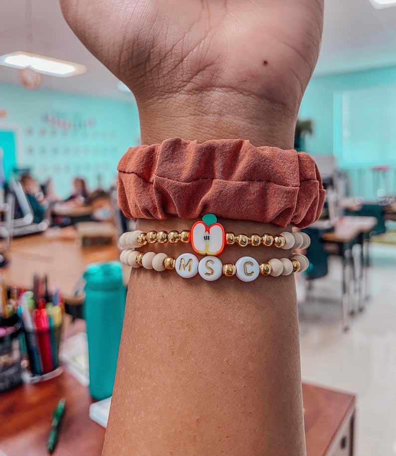 School Teacher Bracelet Teacher Gift Custom Bracelet - Etsy
