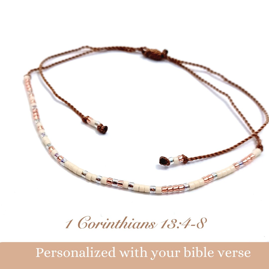 Morse Code Christian Bracelet Bible Verse Jewelry - Etsy