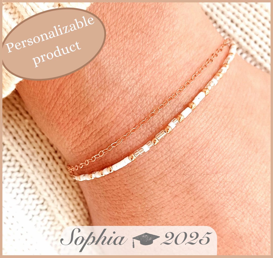 Personalized College High School Graduation Gift for Her, Custom Gold ...