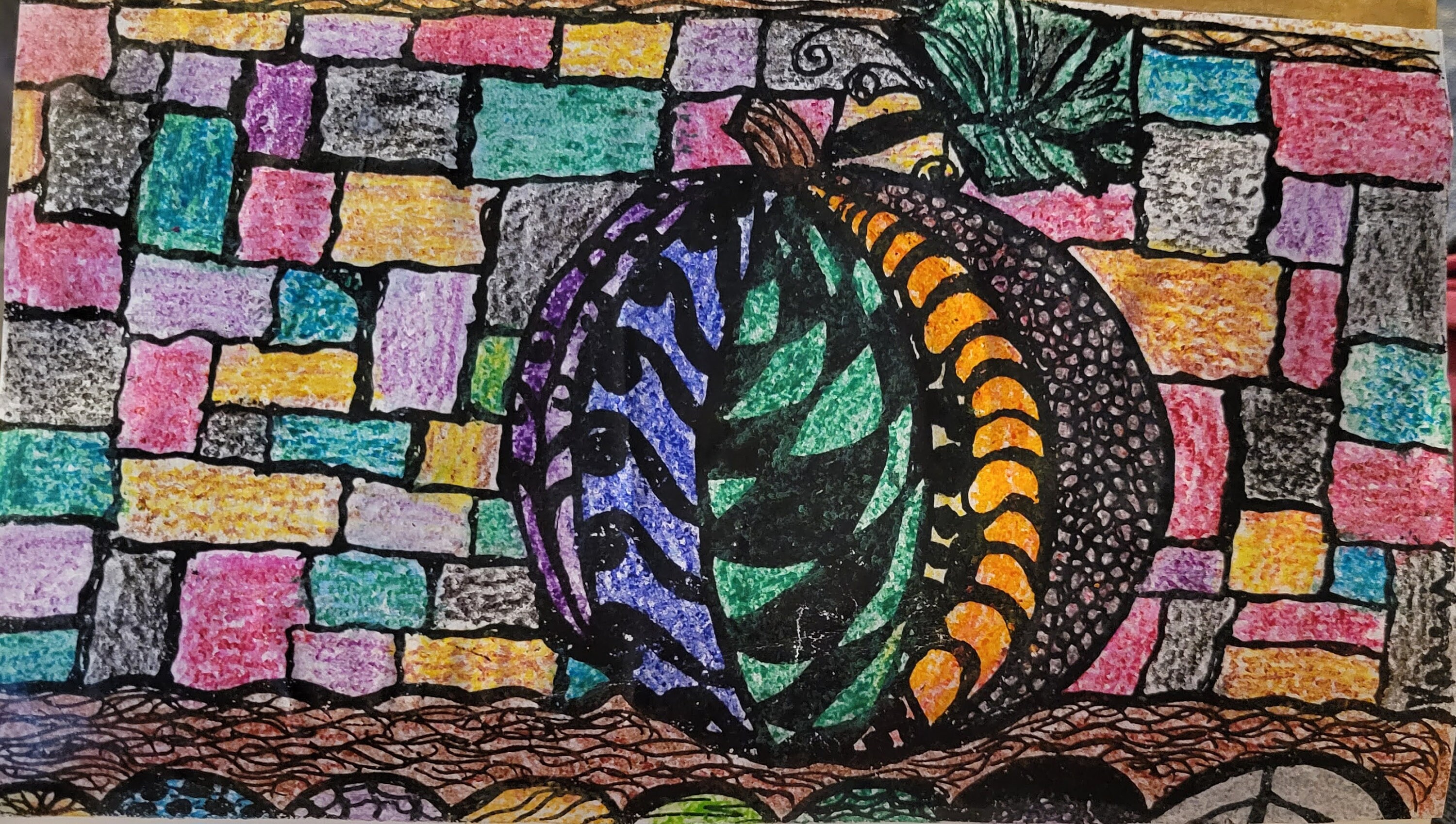 Zentangle Pumpkin Coloring Page - Etsy