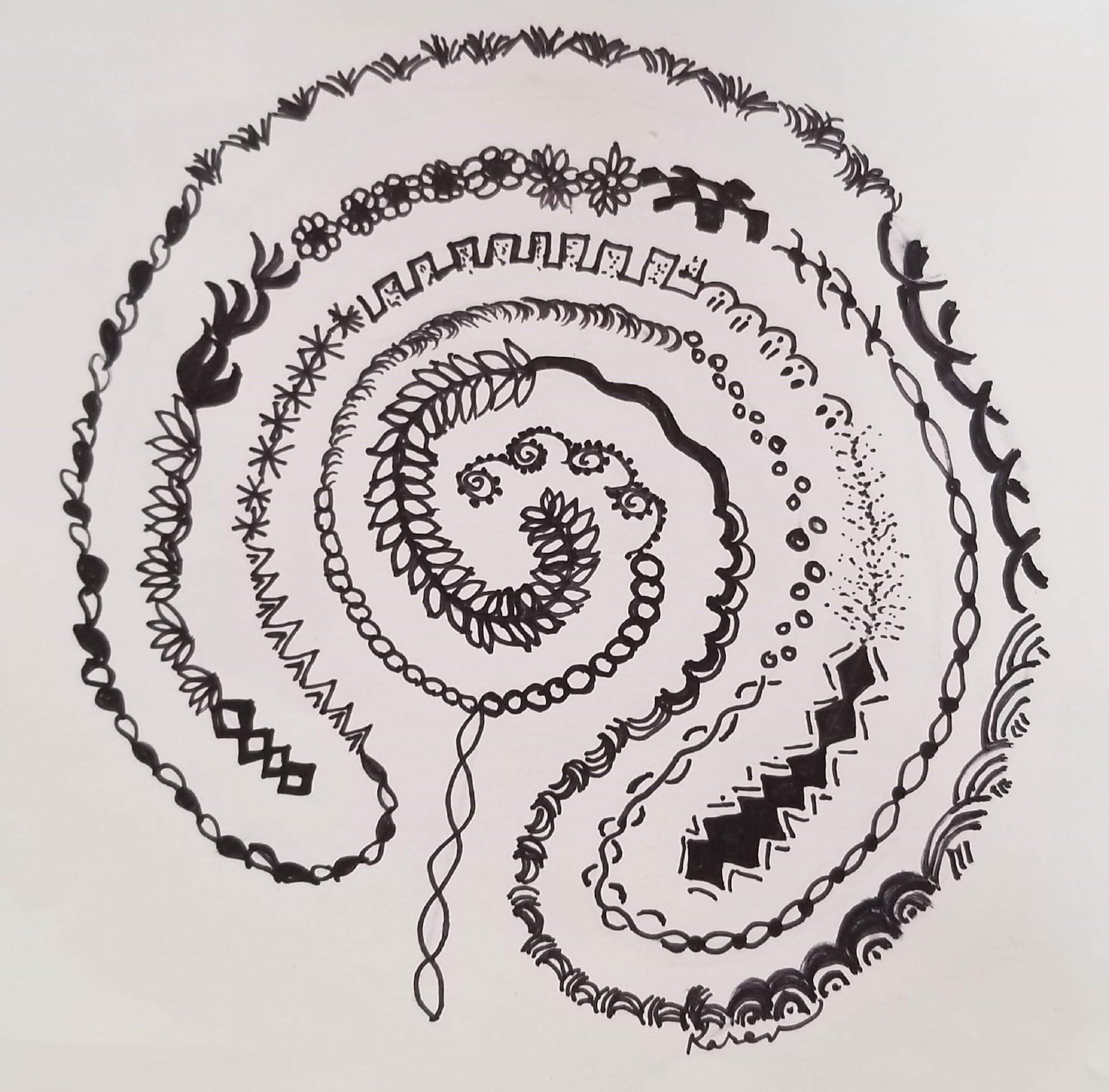 Zentangle Labyrinth Coloring Page - Etsy