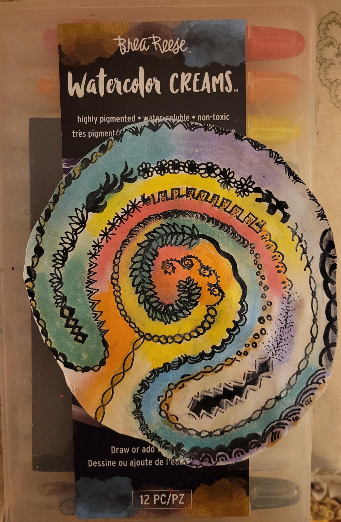 Zentangle Labyrinth Coloring Page - Etsy