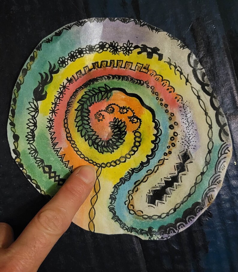 Zentangle Labyrinth Coloring Page - Etsy