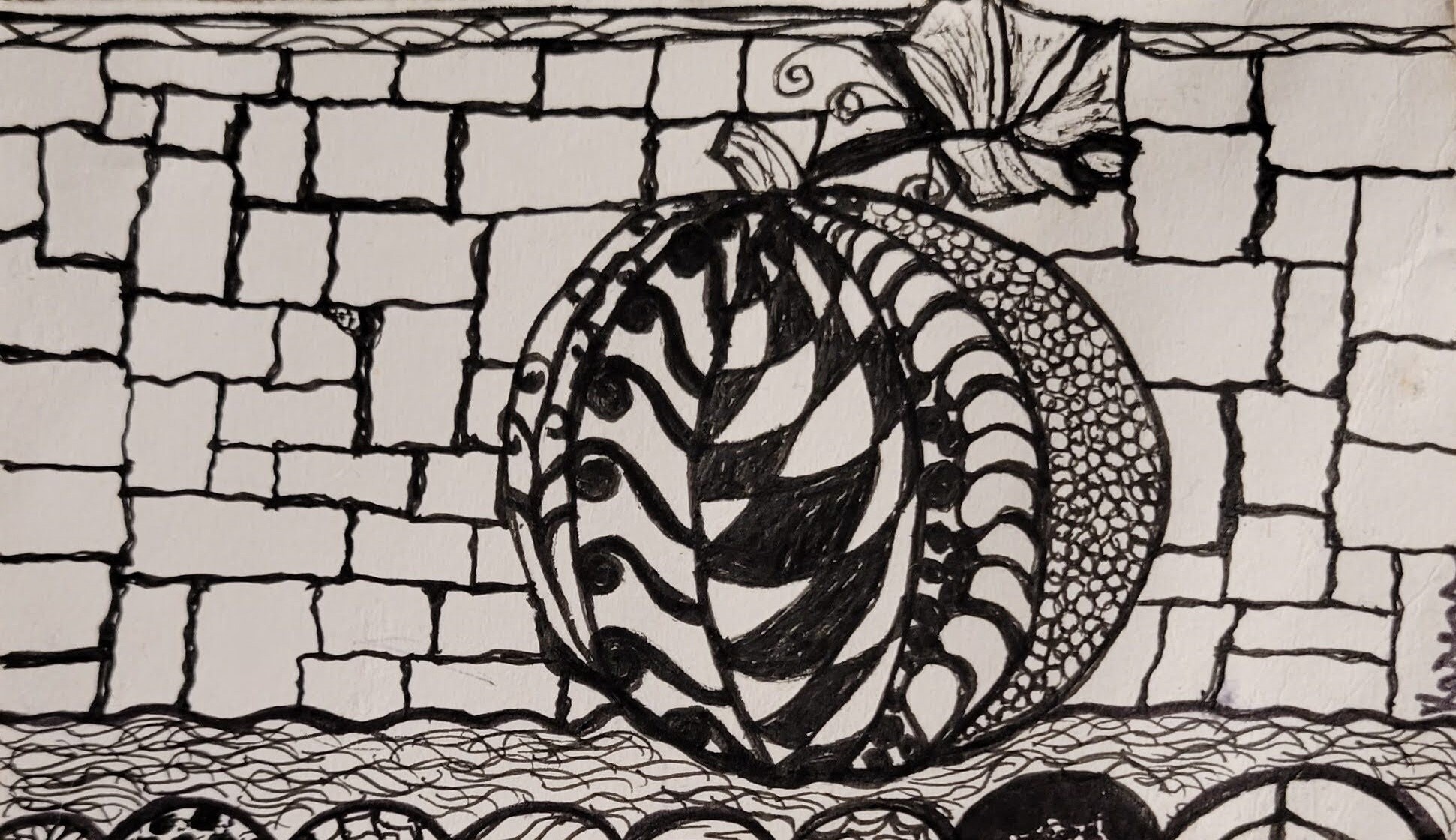 Zentangle Pumpkin Coloring Page - Etsy