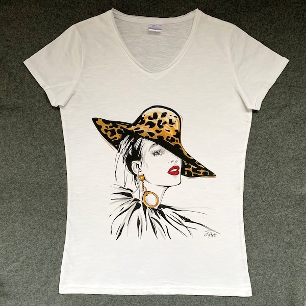 Hand Painted T Shirt - Etsy