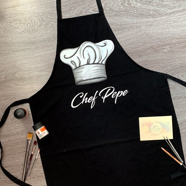 Hand Painted Apron - Etsy