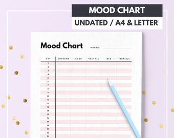 Mood chart | Etsy