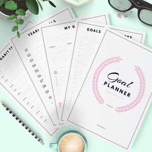 Goal Planner Bundle / Goal Setting / Productivity Planner / Monthly ...
