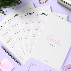 Goal Planner Bundle / Goal Setting / Productivity Planner / Monthly ...