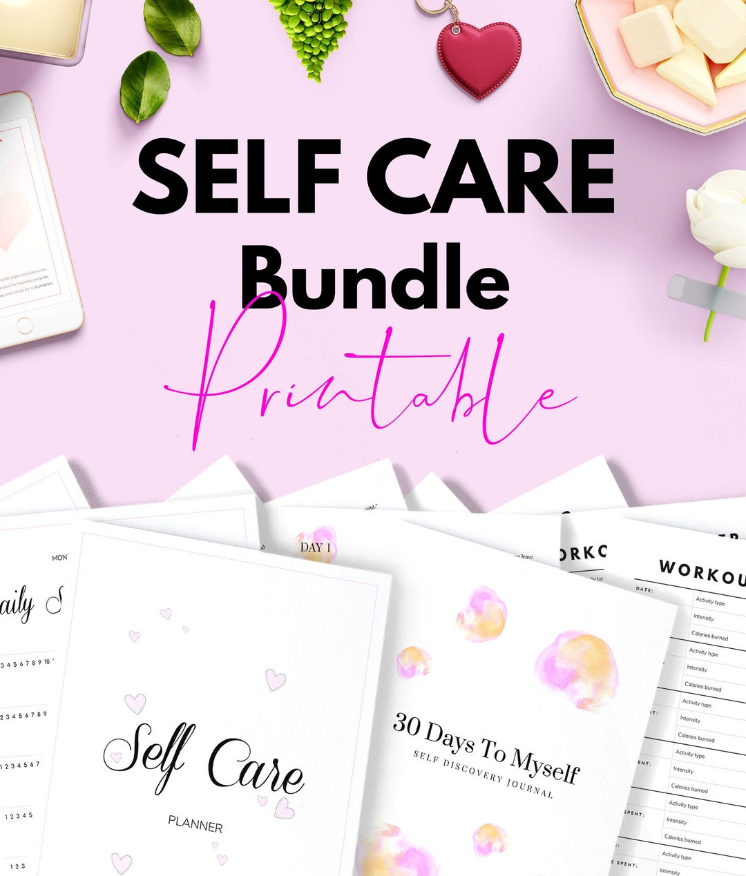 Self Care Bundle / Self Care Planner / Self Care Journal / Self Care ...