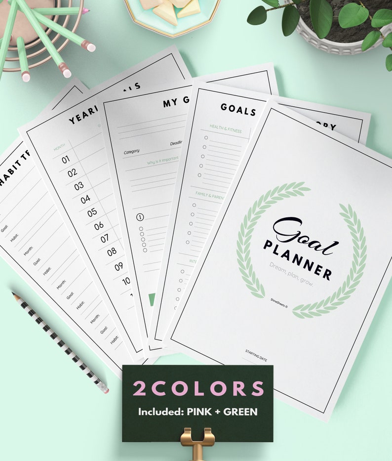Goal planner printable / Goal setting / Goals Planner / Goal | Etsy