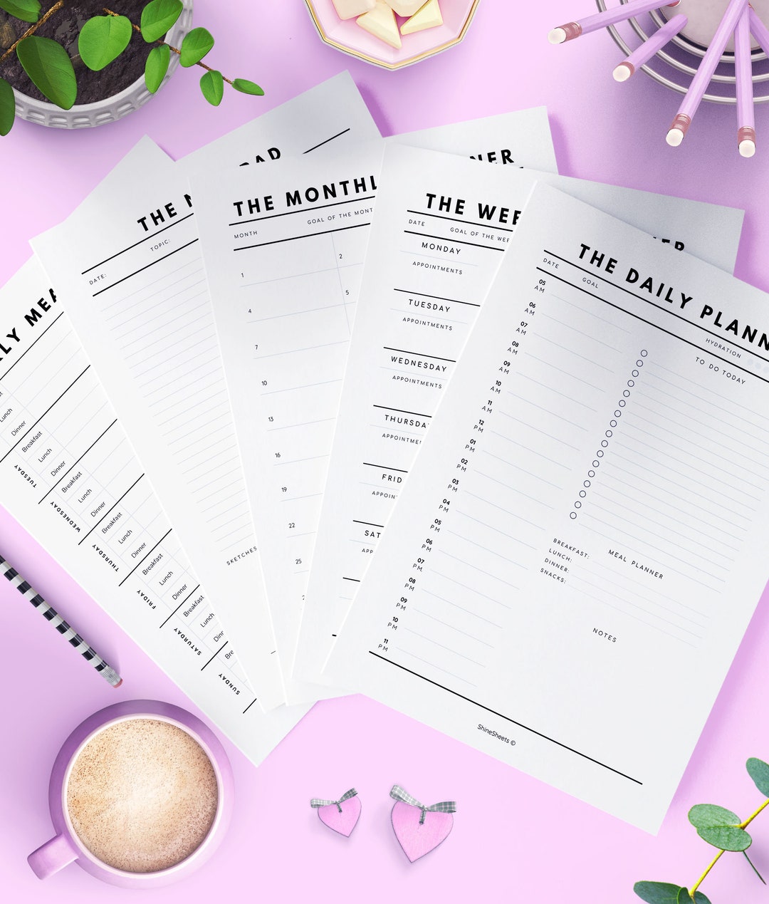 Printable Planner / Planner Kit / Planner Bundle / Planner Pack / Daily ...