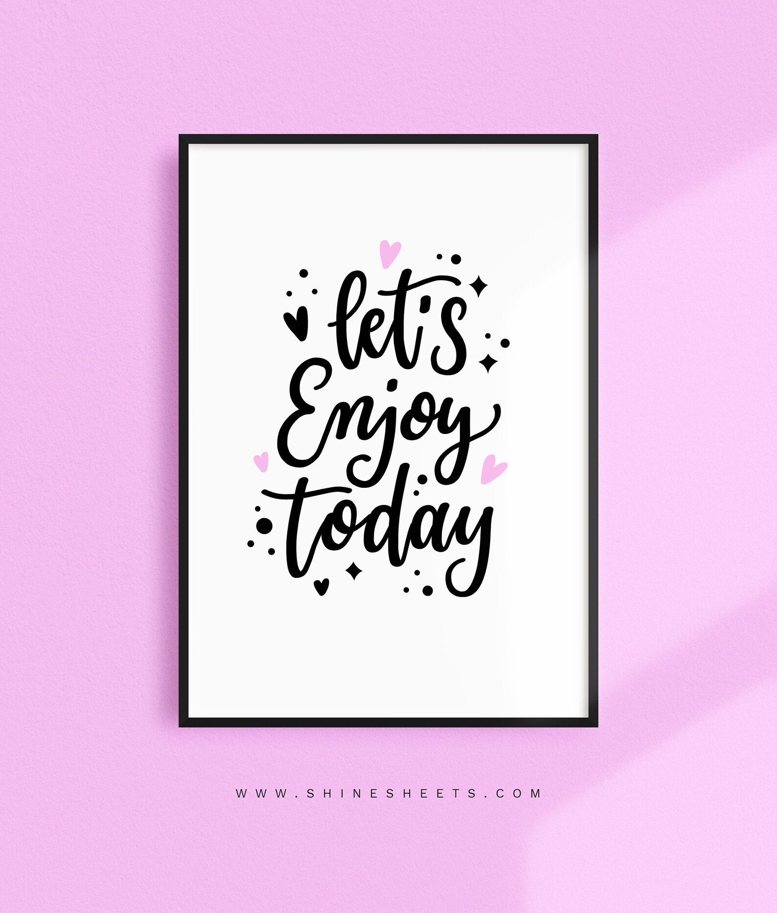 Let's Enjoy Today Quote Printable Art / Quote Printable / Printable ...