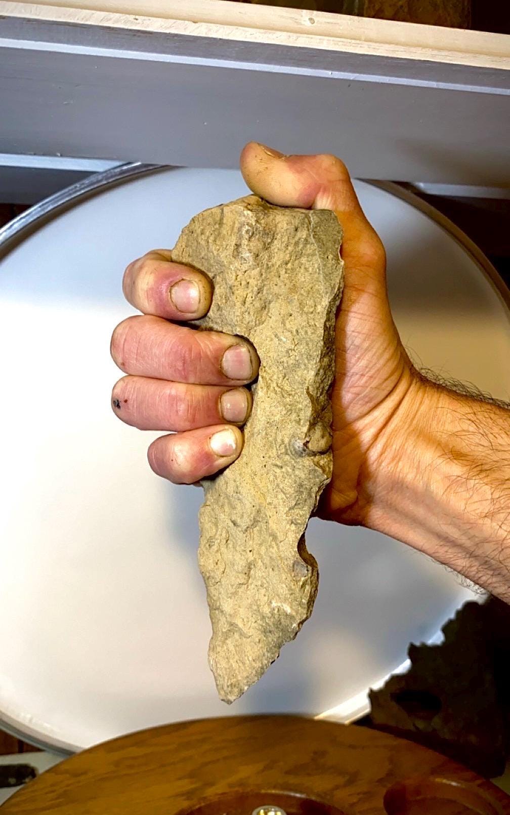 Native American Fossilized Axe Blade Scraper Multi Tool - Etsy