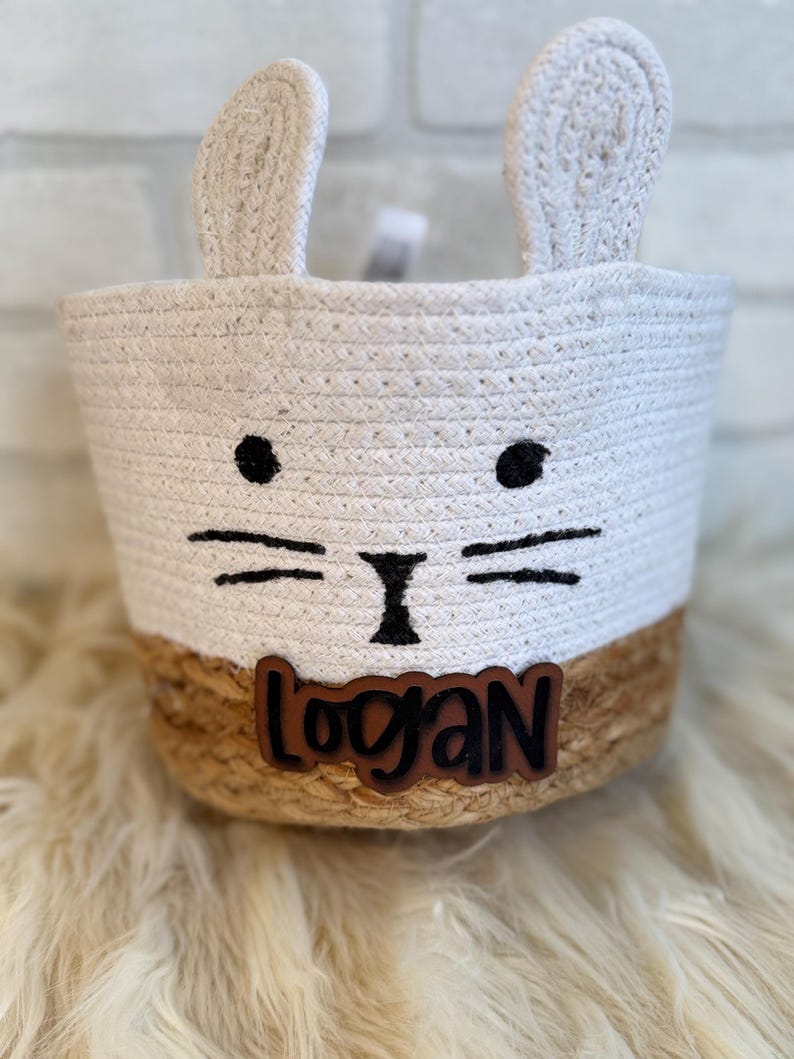 Custom Personalized Name Easter Basket, Kids Basket, Easter, Basket ...
