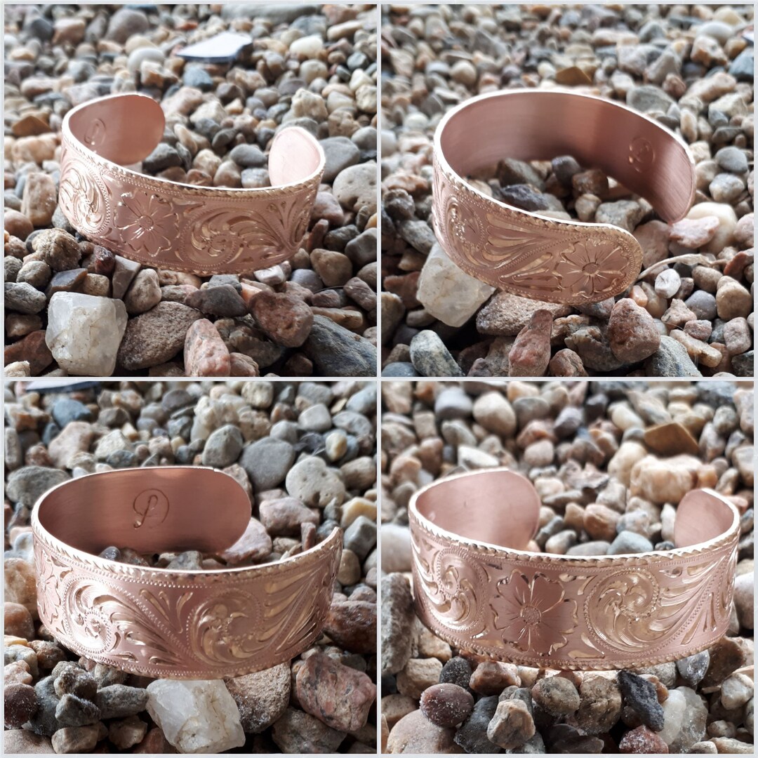 Rose Gold Bangle Bracelet - Etsy