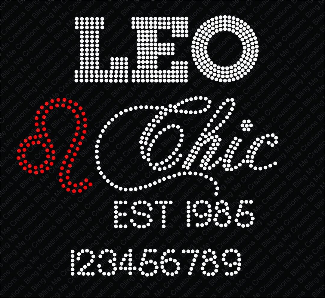 Virgo Chic Est Date With Numbers Rhinestone Download, Svg File, Svg ...