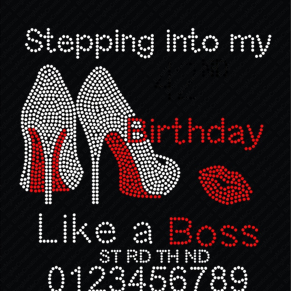 Birthday Rhinestone - Etsy