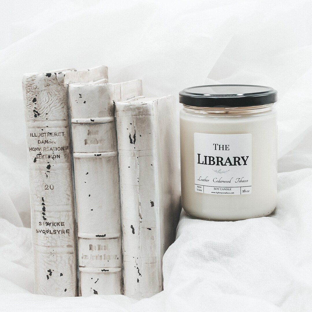 The Library | Bridgerton Inspired Soy Candle | Book Lover Gift | Book ...
