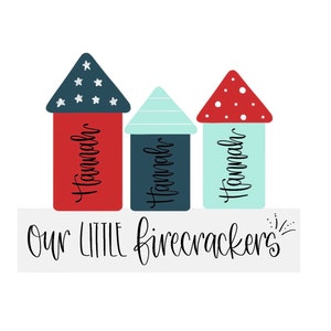 Custom Firecracker Block Custom 4th of July Decor Chunky Wooden ...