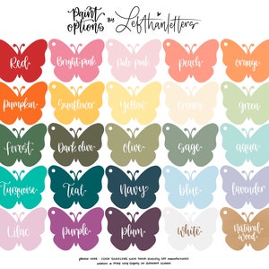 Personalized Butterfly Name Tags - Wooden Butterfly Tag - Easter Name ...