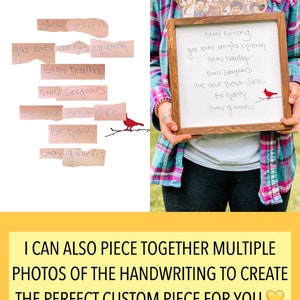 Custom Handwriting Sign - Laser Engraved Handwritten Wooden Sign ...