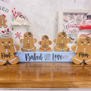 Personalized Gingerbread Block Wooden Gingerbread Blocks - Etsy