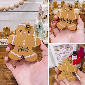 Personalized Gingerbread Block - Wooden Gingerbread Blocks - Custom ...