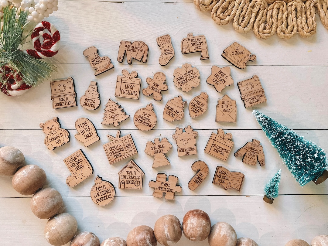 Christmas Activity Tokens - Advent Calendar Tokens - Christmas Bucket ...