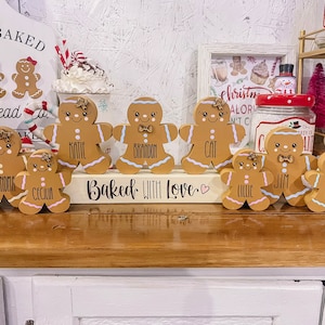 Personalized Gingerbread Block Wooden Gingerbread Blocks Custom ...