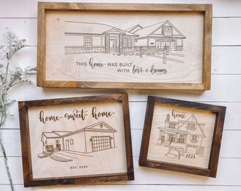 Custom House Portrait - Etsy