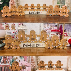 Personalized Gingerbread Block - Wooden Gingerbread Blocks - Custom ...