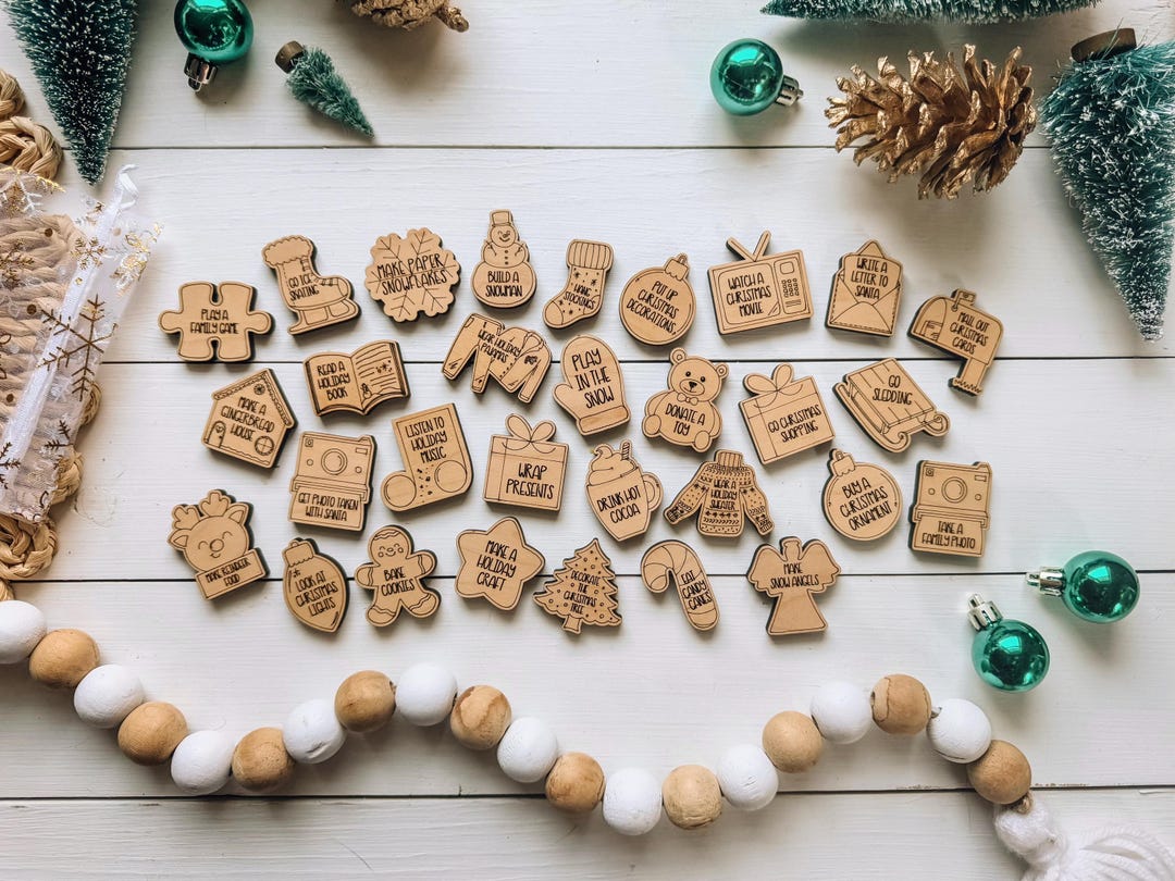 Christmas Activity Tokens - Advent Calendar Tokens - Christmas Bucket ...