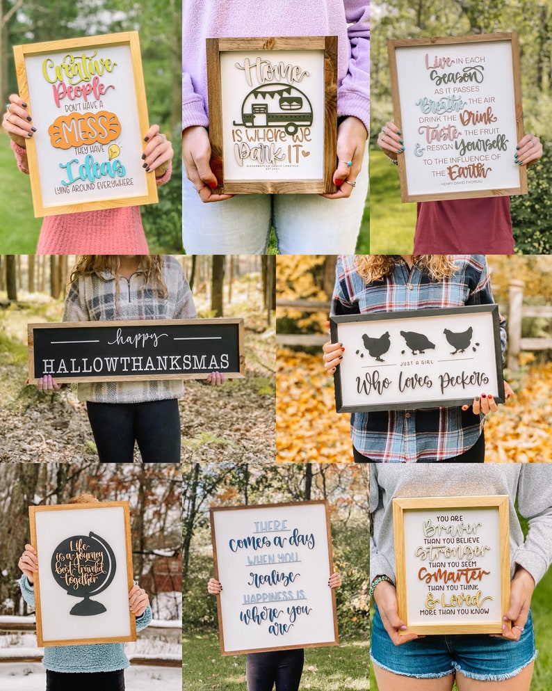 CUSTOM ORDER SIGN 3D Laser Cut & Engraved Signs Custom | Etsy