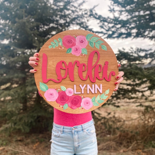 Custom Nursery Sign - Etsy