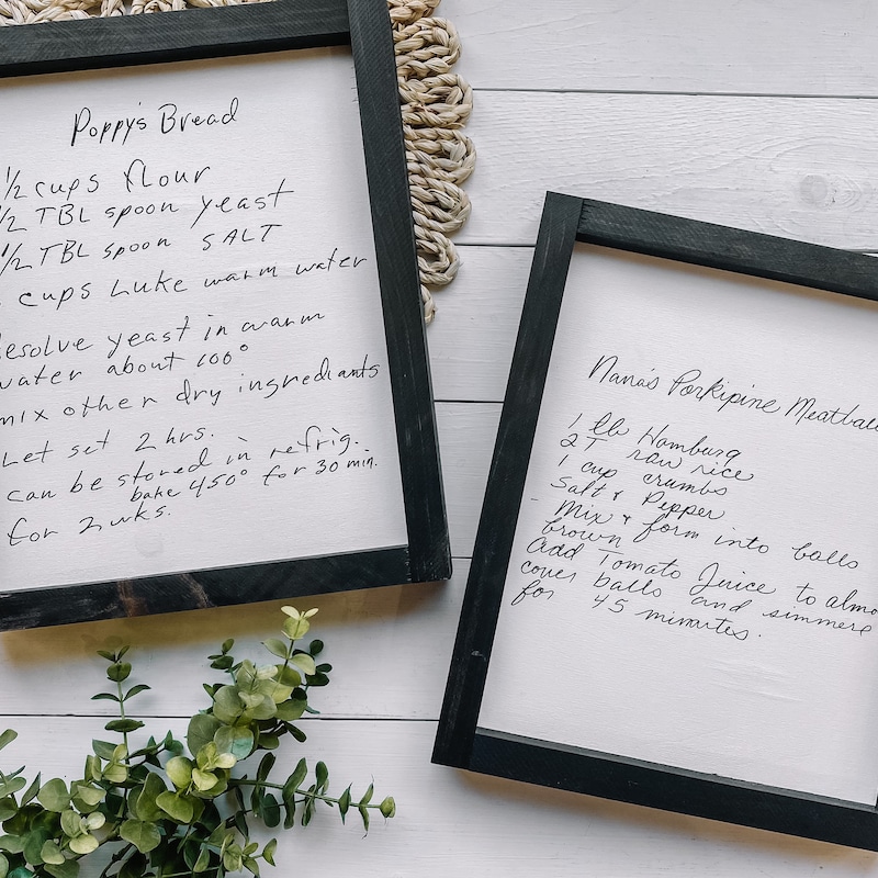 Handwritten Recipe Sign - Etsy