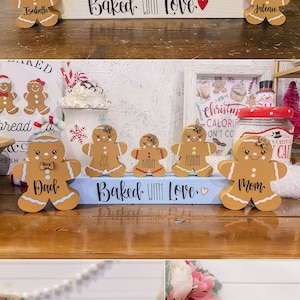 Personalized Gingerbread Block - Wooden Gingerbread Blocks - Custom ...