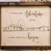 Custom Hand Drawn House Sign Wood Engraved House Portrait Housewarming ...