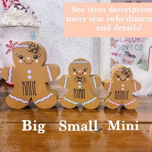 Personalized Gingerbread Block - Wooden Gingerbread Blocks - Custom ...