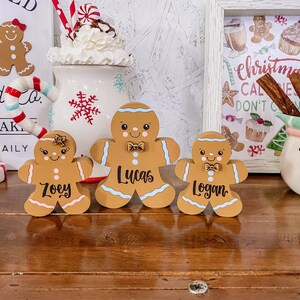 Personalized Gingerbread Block Wooden Gingerbread Blocks Custom ...