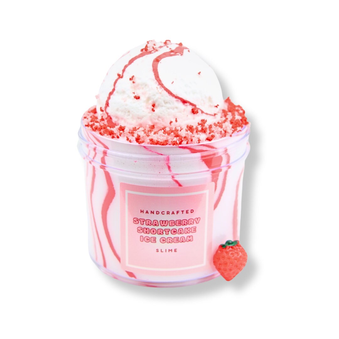 Strawberry Shortcake Ice Cream Slime SCENTED - Etsy