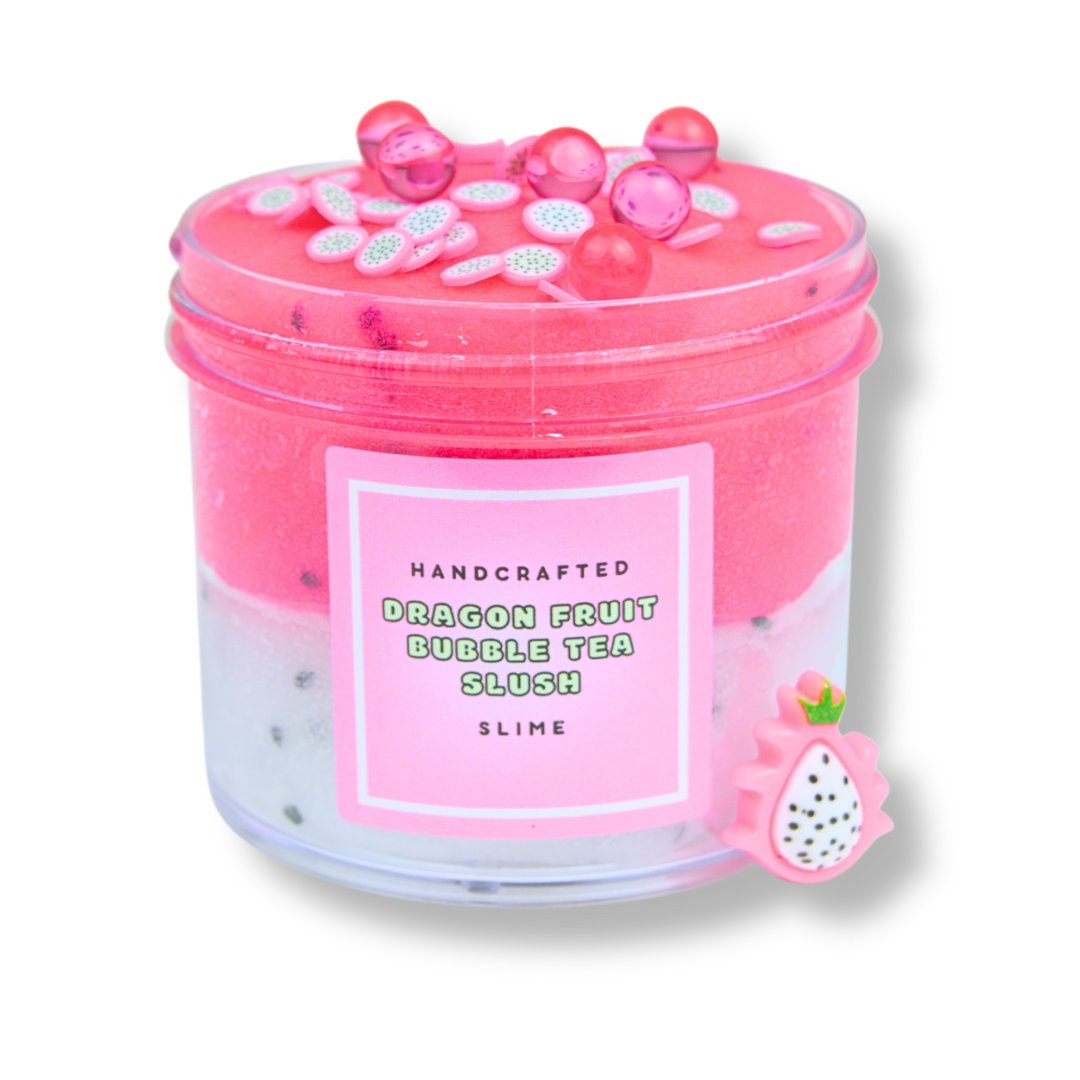 Dragonfruit Bubble Tea Slush Slime scented - Etsy